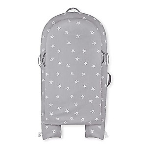 Newborn Lounger Cover for DockATot Deluxe | Cover Replacement Only for Baby Nest | 100% Cotton | Includes “Hello World” Sign (Silver) | The Cover is not Created by Dockatot