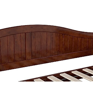 AFI, Nantucket Twin Size Wood Daybed Frame with 2 Storage Drawers, Walnut (Brown)