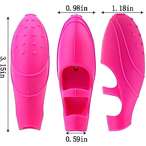 Travel Finger Vibrators - Waterproof Small Massage Toy Mini VibratoQuite Soft Silicone Finger Massage J1