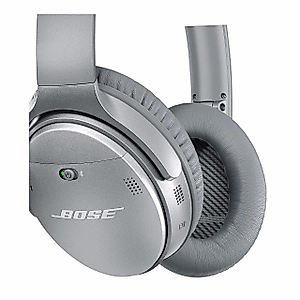Bose QuietComfort 35 (Series I) Wireless Noise Cancelling Headphones - Silver (Renewed)