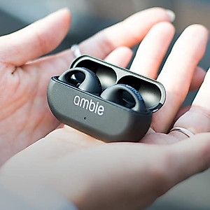 True Wireless Earbuds AM-TW01 AMBIE, Bluetooth Ear Clips (Black)