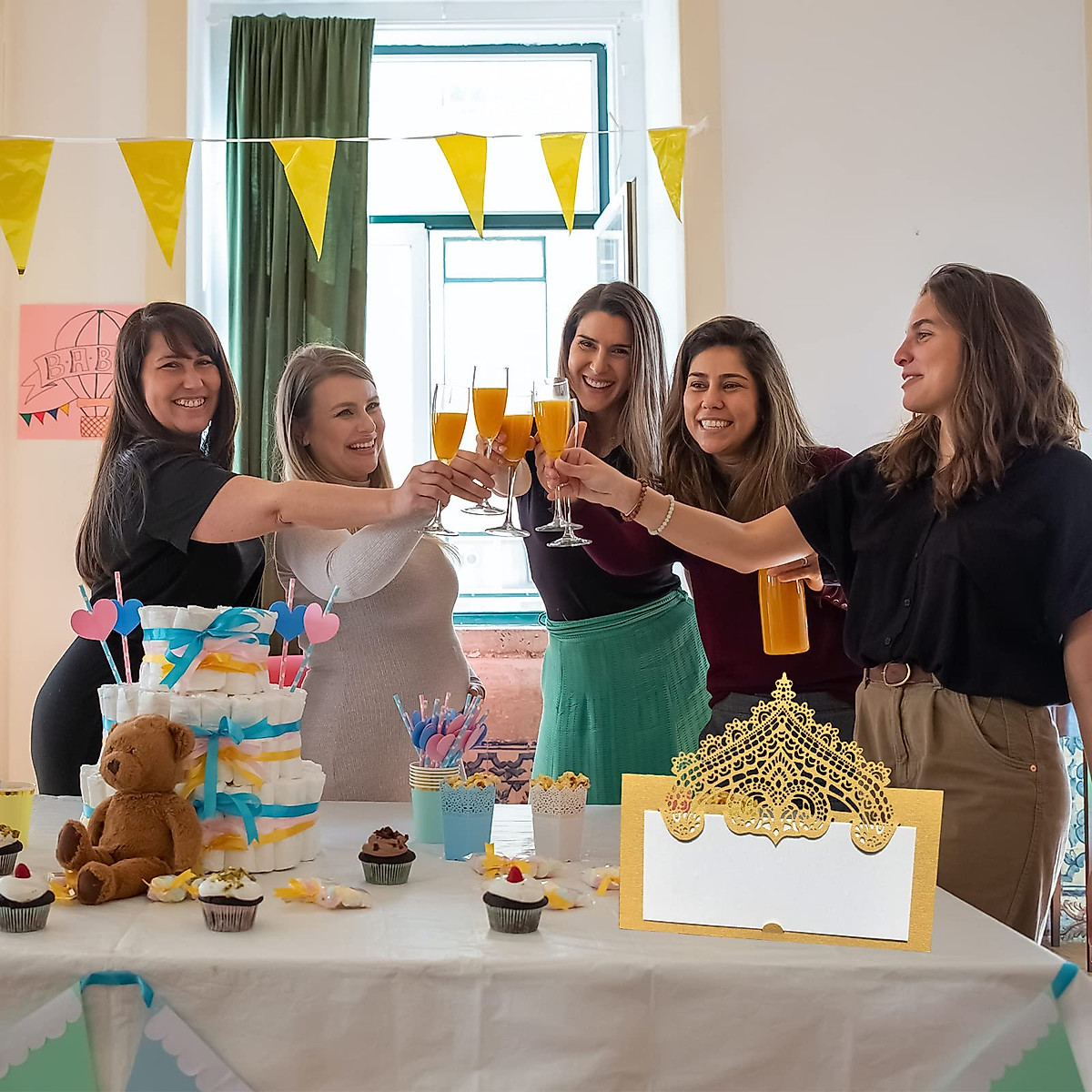 QI XIN 100Pcs Place Cards for Table Setting Decor Name Cards Tend Cards for Wedding Banquets Dinner Parties Bridal Shower