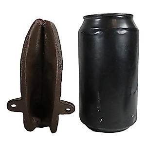 Ebros Gift Rustic Cast Iron Rust Antiqued Celestial Heavens Half Crescent Moon Wall Hook Hangers Organizer Leash Coat Hat Keys Moons Decor Plaque (1)