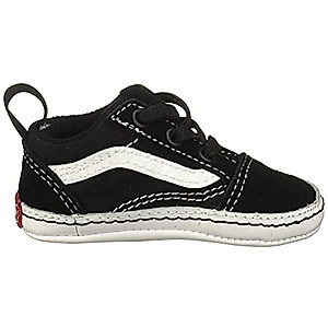 Vans Old Skool Crib (Infant/Toddler) Black/True White 4 Toddler M