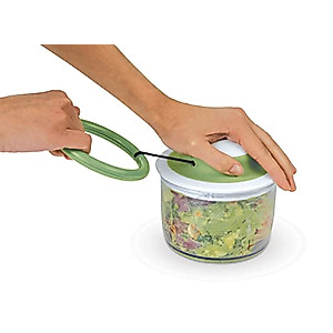 Chef'n VeggiChop Hand-Powered Food Chopper (Arugula), 5.5" x 5.5" x 5"