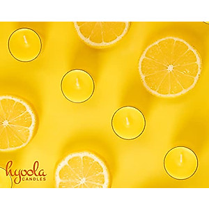 Tealight Citronella Candles Outdoor - 8 Hour Burn Time - Indoor and Outdoor Mosquito, Insect and Bug Repellent Citronella Candle - Natural Fresh Scent – Decorative in Clear Cup - 40 Pack