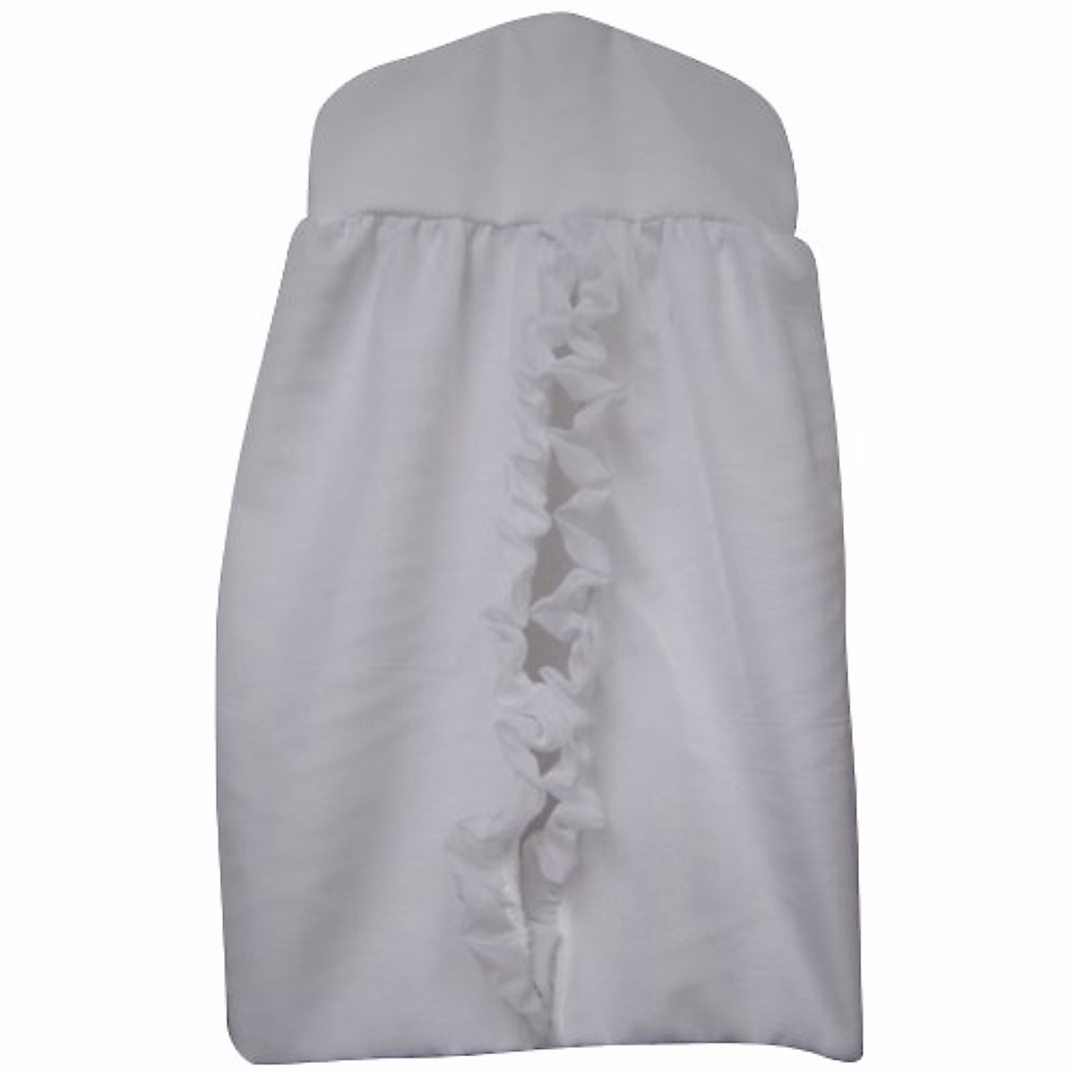 Baby Doll Bedding Layered Crib Diaper Stacker, White