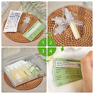 haakaa Manual Breast Pump 5oz/150ml & Colostrum Collector Kit for Breastfeeding (0.1oz/4ml, 6 pk)