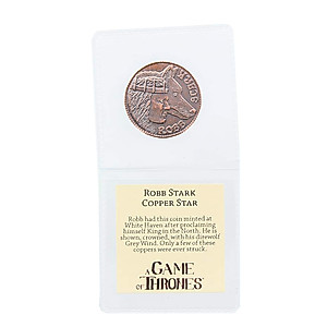 Game of Thrones Robb Stark Cooper Star Coin Replica