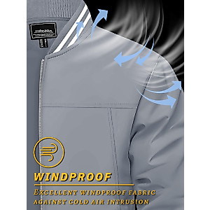 TACVASEN Men's Spring Jackets Lightweight Men Jackets Casual Light Windbreaker Jackets For Men Casual Summer Casual Jackets Track Jacket