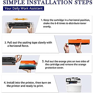 414X Toner Cartridges 4 Pack Compatible Replacement for HP 414X W2020X 414A W2020A Work with Color Pro MFP M479fdw M479fdn M454dw M454dn Printer (Black Cyan Magenta Yellow)