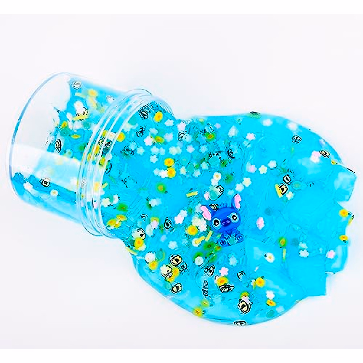 4 Packs of Jelly Cube Crystal Slime Kit, pre-Made Crisp Glue Boba Slime Party Gifts for Girls and Boys, DIY Kids Shimmer Clear Slime, Soft Stretch and Non-Stick Soft Putty Birthday Slime Toys