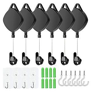 BEJOY 2021 VR Cable Accessories Cable Management, Ceiling Pulley System Link Cable for Oculus Quest/Quest 2/Oculus Rift/HTC Vive/Microsoft MR/Playstation/Lenovo Explorer Accessories (Black)