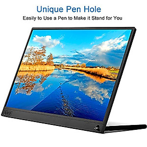 ZSCMALLS Portable Monitor 15.6 Inch Full HD Computer Display USB C Dual Monitor with Speaker, Gaming Monitor for PS3 PS4 Xbox Nintendo Raspberry pi