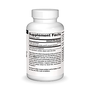 Source Naturals Ginkgo-24 - Ginkgo Biloba Extract 120 mg Supports Mental Acuity - 120 Tablets