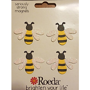 Embellish Your Story 22005Y Bee Magnets Set of 4