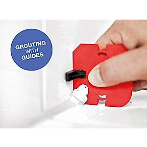 Cramer 40407US Silicone Profiling Kit7 – professional Caulking Tool Kit with Sealant Finishing Tools and Caulk Removal Tools – easy silicone caulking with guides