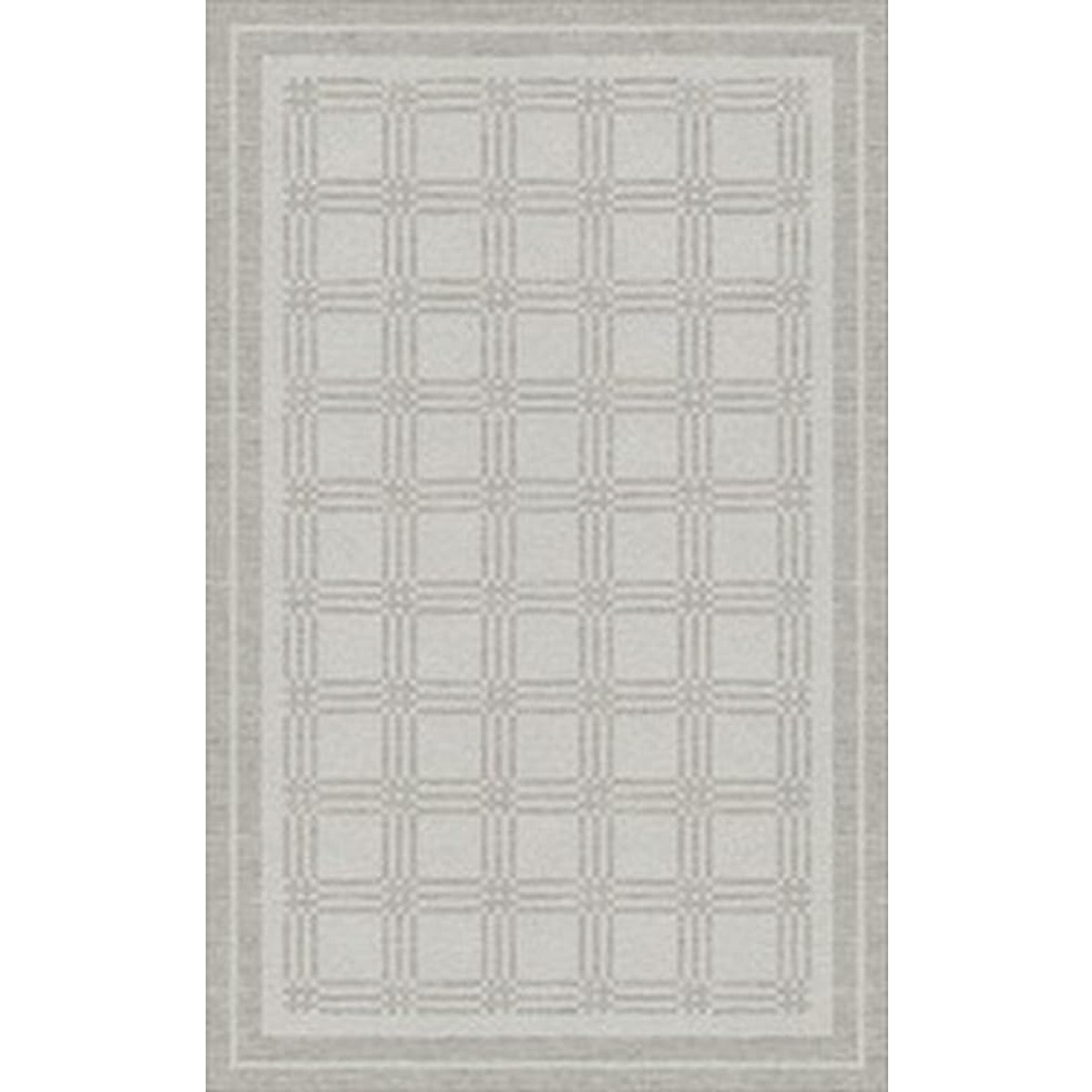 Rizzy Home | FA171B | Fifth Avenue Collection | Wool Area Rug | 8' x 10' | Beige/Gray/Rust/Blue Squares