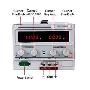 YTHEE DC Power Supply Variable Laboratory DC Power Supply Adjustable Stabilized Bench Source Variable Digital Regulated Power Supply Current Stabilizer High Precision Bench Linear Power Supply