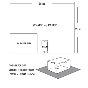 Aimtohome Valentine's Day Wrapping Paper Gift Wrapping Paper Birthday Wrapping Paper Heart Pattern Design 4 Sheets Folded Flat 20 Inch x 28 Inch