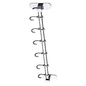 Hemoton Towel Hooks Mug Holder Scarf Hangers Wall Mounted Kitchen Hooks Coat Rack Hook Rail Hook for Coffee Mug Utensil Hat Holder Towel Robes Rack 40cm Scarf Holder Metal Hangers Mug Holder