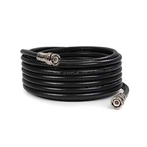 THE CIMPLE CO - BNC Cable, 100 FT, RG6 HD-SDI and SDI, with Two Male BNC Connections, 75 Ohm, Professional Grade, Low Loss, 30 Meter, Black