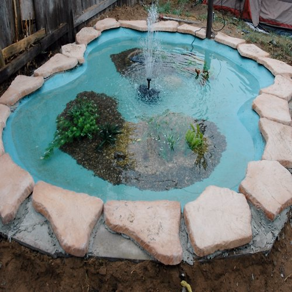 Pond Armor SKU-SKYBLUE-QT-R Non-Toxic Pond Shield Epoxy Paint, 1.5-Quart, Sky Blue