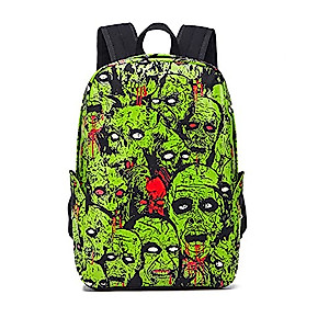 MAEHARRT Green Goth Backpacks Skeleton Backpack Skull Backpack Y2k Backpack Gothic Backpack Punk Emo Backpack Luminous Backpack