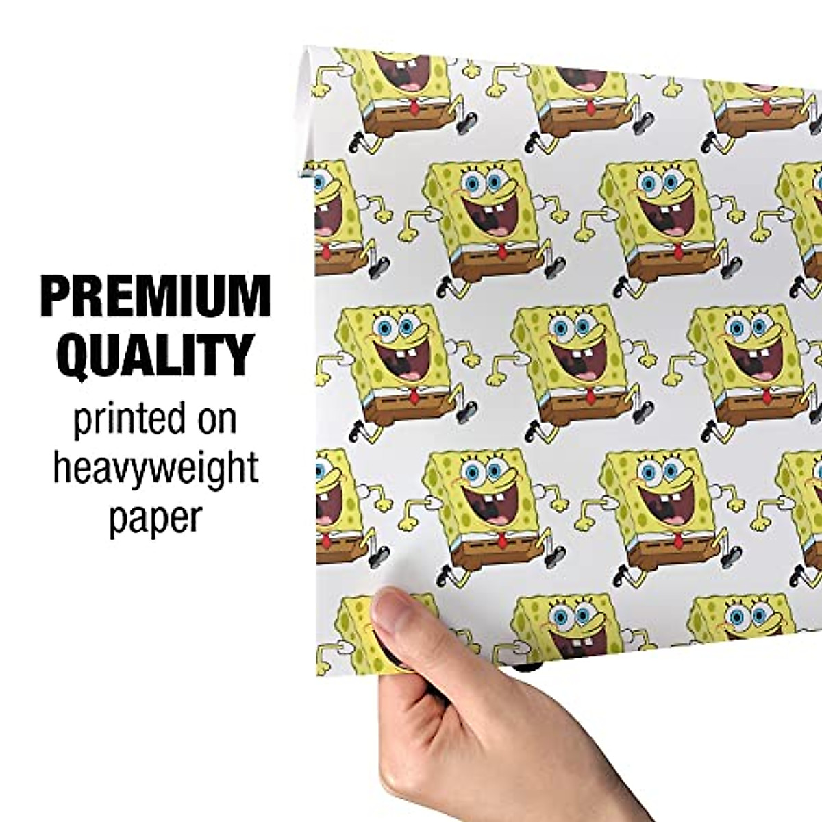 GRAPHICS & MORE Running Spongebob Gift Wrap Wrapping Paper Rolls