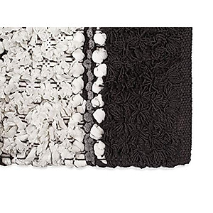 Chenille Bath Rugs Extra Soft and Absorbent, Bath Rugs for Tub Bathroom Shower Mat,Machine-Washable Durable Thick Area Rugs 20" x 32" Charcoal,Unique For Bedroom, Living Room, Kitchen,Nursery and more