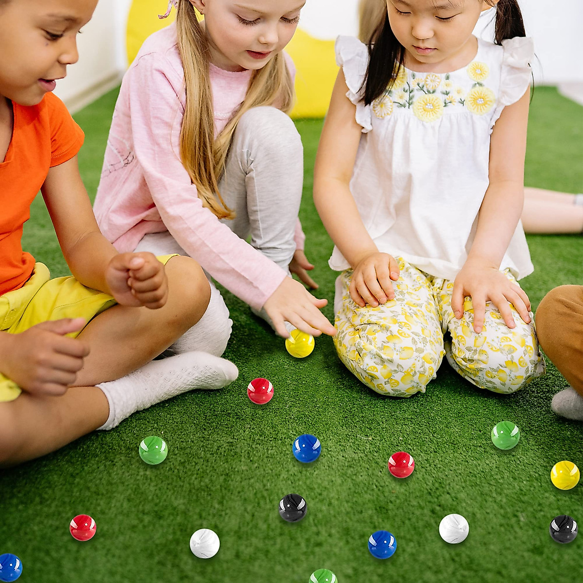 SKEMIX 30 new Solid Color Replacement Marbles Wahoo Aggravation Board game GLASS Wa Hoo