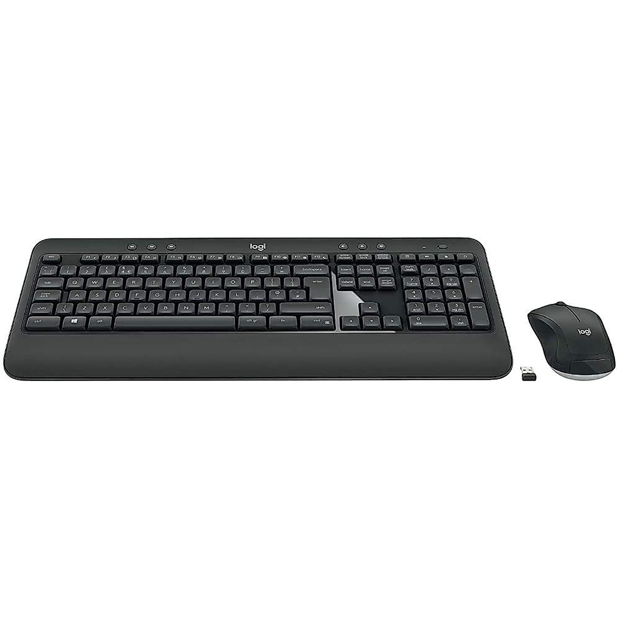 Logitech MK540 Advanced Wireless Keyboard Full Size for Windows Keyboard and Mouse, Long Battery Life, Caps Lock Indicator Light, Hot Keys