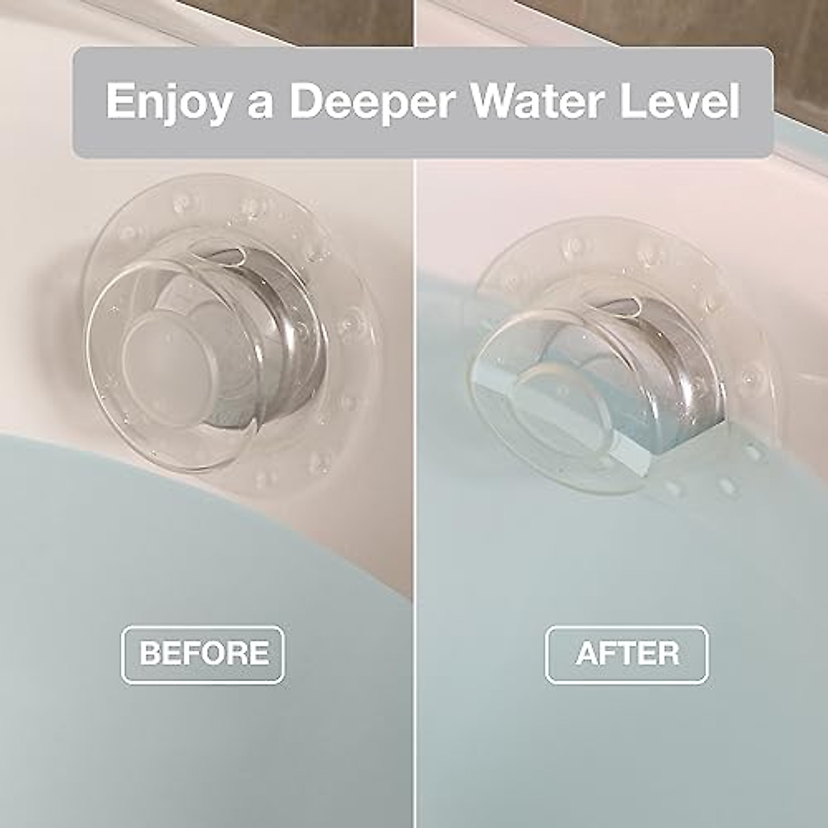 Danco 12078 Bathtub Overflow Drain Cover, Clear