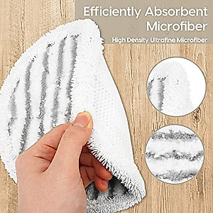Trajihye 6 Pack Shark S7000AMZ Steam Mop Pads Replacement - Steam Mop Pads for Shark S7000 Series, S7000 S7000AMZ S7001 S7001TGT Steam Mop, Steam & Scrub All-in-One Hard Floor Steam Mop(6 Packs)