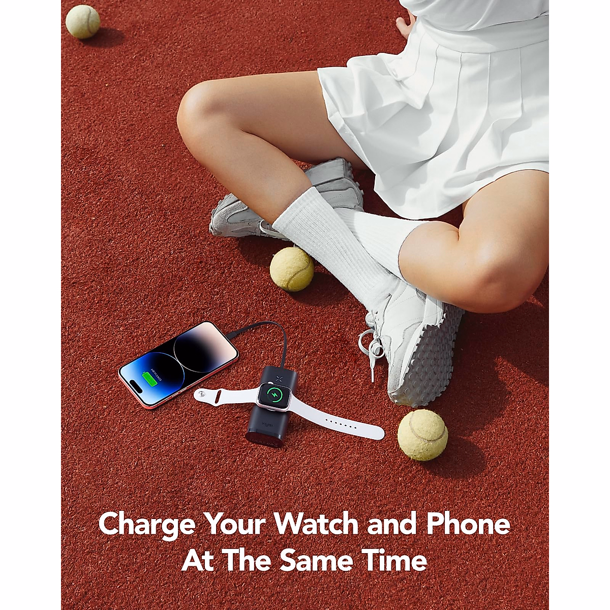 VIYISI Portable Charger for Apple Watch, 10000mAh Power Bank 20W PD Fast Charging Battery Pack for iPhone, Compatible with Apple Watch Series Ultra/8/7/6/Se/5/4/3/2/1/iPhone14/14 Pro Max/13/12 - Black