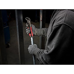 48-22-6310 10", Straight Jaw Pliers with Ream & Punch Exposed Metal Handles & Precision Ground Plier Head