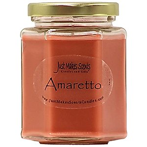 Amaretto Scented Blended Soy Candle by Just Makes Scents
