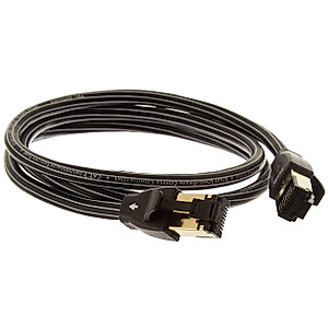 AudioQuest 0.75 m RJ/E Pearl Cat 7 Black Networking Cable – Networking Cables (0.75 m, Cat 7, RJ45, RJ45, Black)