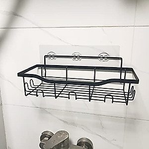 Gaclibl Shower Caddy Adhesive Replacement Stickers, 2Pcs Shower Adhesive Strips Wall Mount Adhesive Shower Hooks Shower Shelf Adhesive Shower Rack Adhesive for Bathroom Kitchen 3 Hooks