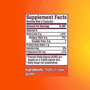Metamucil 3-in-1 Fiber Capsules, Daily Fiber Supplement for Digestive Health, Plant-Based Psyllium Husk Fiber Capsules, #1 Doctor Recommended Fiber Brand, 300ct Capsules