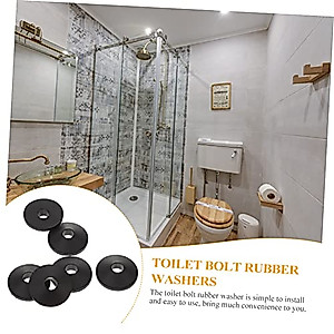 Uonlytech 80 Pcs Sealing Ring Washers for Screws Toilet Bolts Toilet Tank Gasket Leak- Proof Bolt Conical Washers Toilet Tank Screws Washers Toilet Tank Rubber Washer Seals Rubber Washers M8