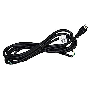 HQRP 10ft AC Power Cord Compatible with Makita 9237C 9227CY 9227C Sander Polisher, PV7001C Vertical Polisher, 9820-2 Blade Sharpener Mains Cable Repair