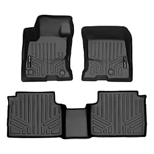 SMARTLINER All Weather Custom Fit Floor Mats 2 Row Liner Set Black Compatible with 2020-2023 Ford Escape (Hybrid Models Only)