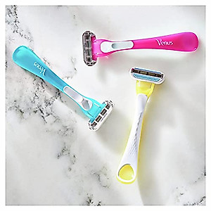 Gillette Venus Tropical Disposable Razors for Women, 3 Count, Designed for a Smooth Shave, Tropical Fragrance Scented Handles