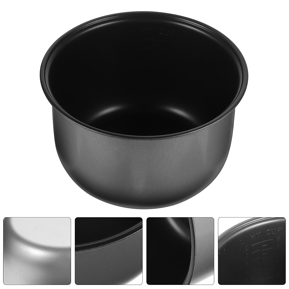 Rice Cooker Inner Pot 2L Rice Cooker Replace Liner Aluminum Alloy Rice Cooking Container Nonstick Cooking Pot Inner for Kitchen