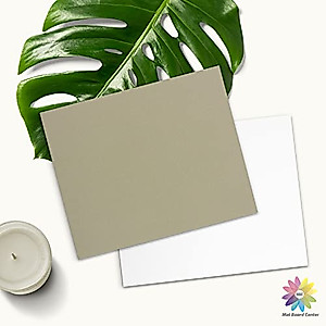 Mat Board Center, 10 Pack 8x10 Picture Backing Boards, Middle Grey Uncut Matt Boards, Ideal for Pictures/Prints/Frames/Arts
