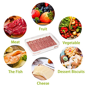 Moretoes 2.2L Fridge Organizer Refrigerator Organizer Bins with Lids Bacon Storage Container - Includes Drain Plate to Keep Bacon Fresh and Delicious