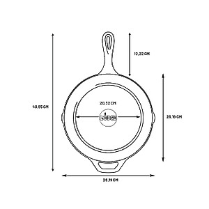 Lodge L8SK3 10-1/4-Inch Pre-Seasoned Skillet