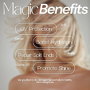 SIMPLY SMOOTH Magic Potion Original Leave In Conditioner Detangler & Heat Protection Styling Spray Repair & Reduce Breakage Color Safe & Sodium Chloride Free 8.5oz