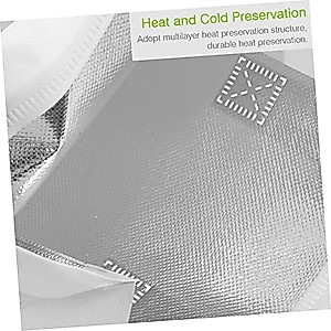 NAMOARLY 10pcs Cold Drink Insulation Bag Drink Carrying Bags Drink Carrier Bag Drink Packaging Bags Insulated Bag Insulated Drink Bag Takeaway Food Bag The Tote Bag Non-woven Fabric White